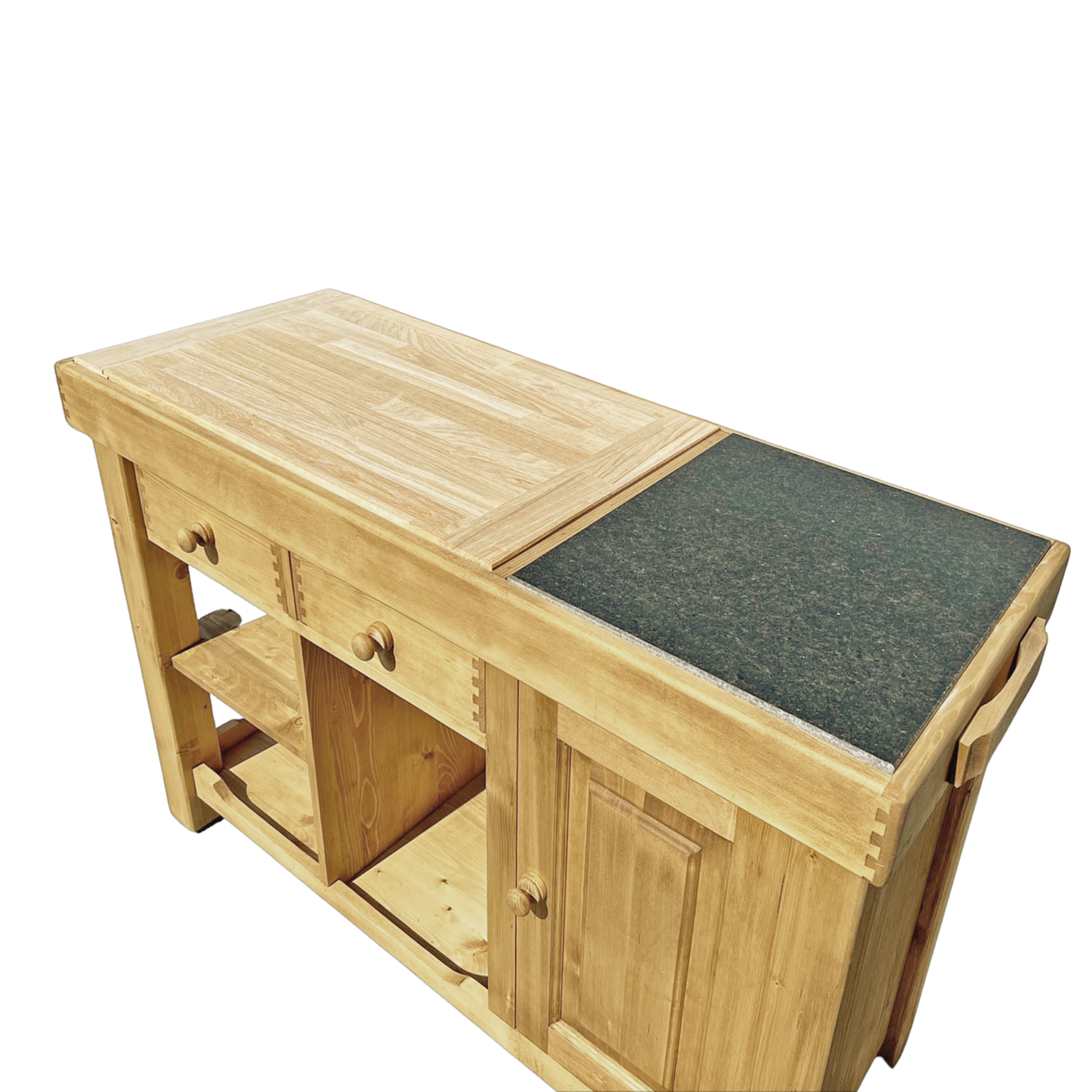 Billot de cuisine en bois & marbre | Livraison rapide | meublespin.fr